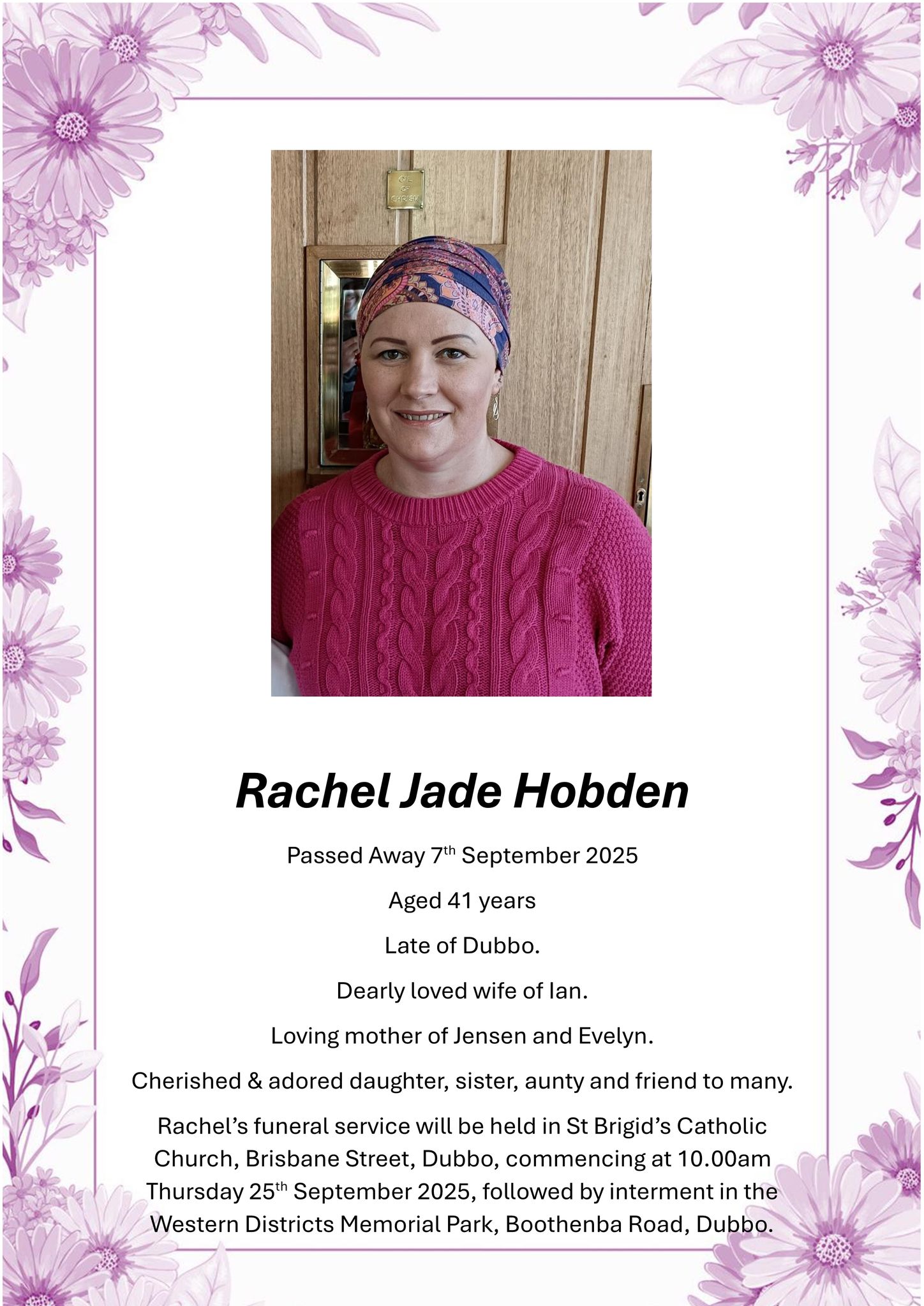Rachel Jade HOBDEN – Australian Police